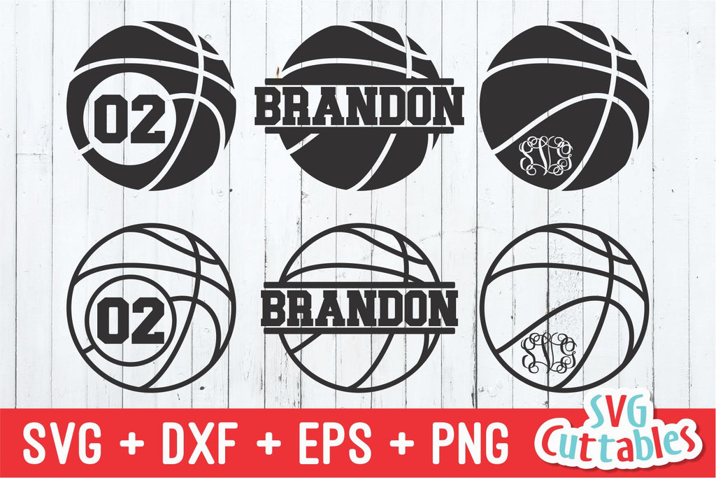 Basketball Monogram Frames - So Fontsy