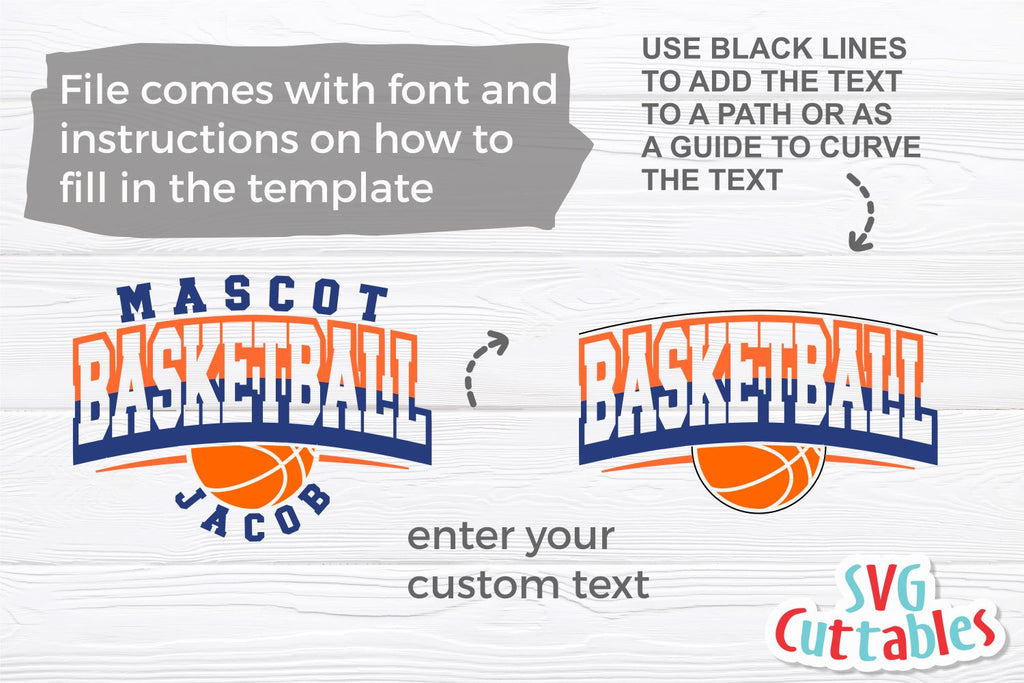 Basketball SVG - Basketball Cut File - Template 0062 - svg - eps - dxf ...