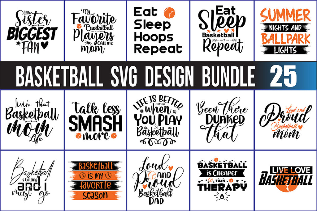 Basketball SVG Bundle - So Fontsy