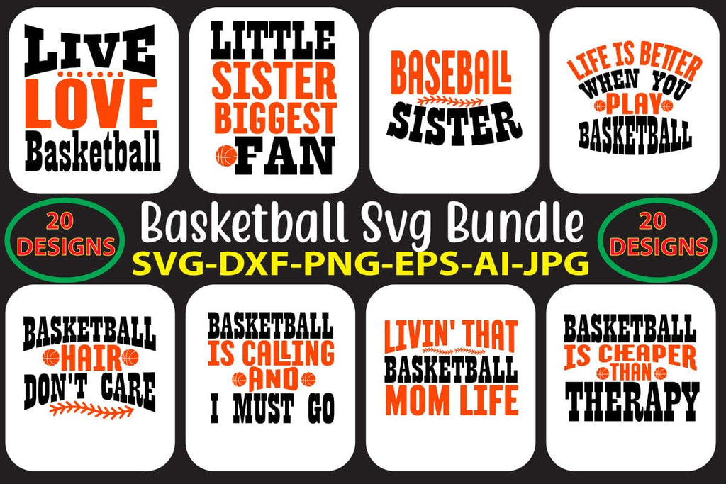 Basketball SVG Bundle - So Fontsy