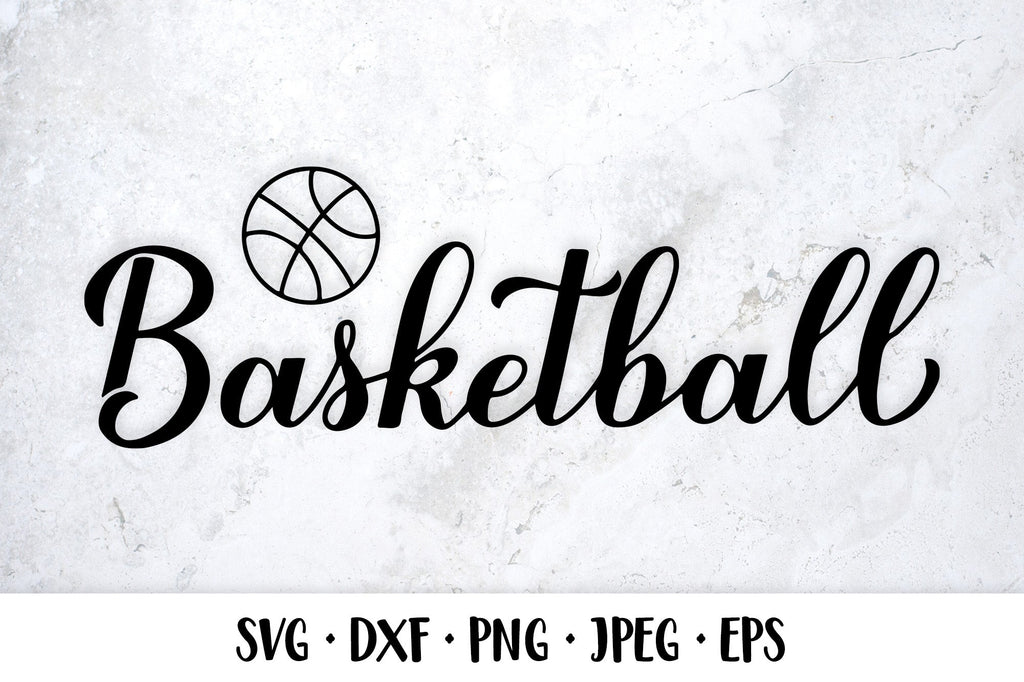 Basketball SVG. Sports typography design. Activity game - So Fontsy