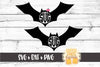 Bat Monogram Set - Halloween SVG PNG DXF Cut Files - So Fontsy