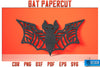 Bat Papercut SVG | Halloween SVG Design | Paper Bat Design - So Fontsy