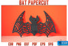 Bat Papercut SVG | Halloween SVG Design | Paper Bat Design - So Fontsy