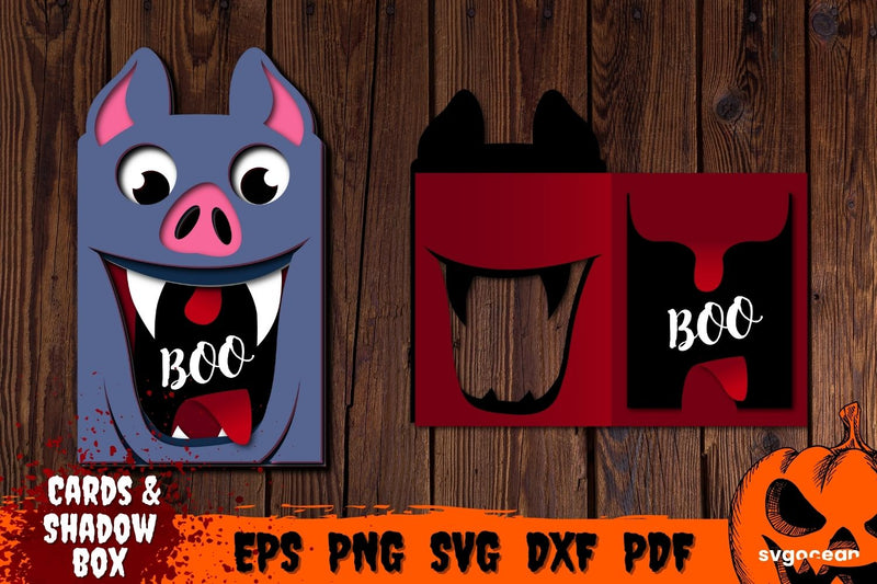 Bat Pop Up Card Template - So Fontsy