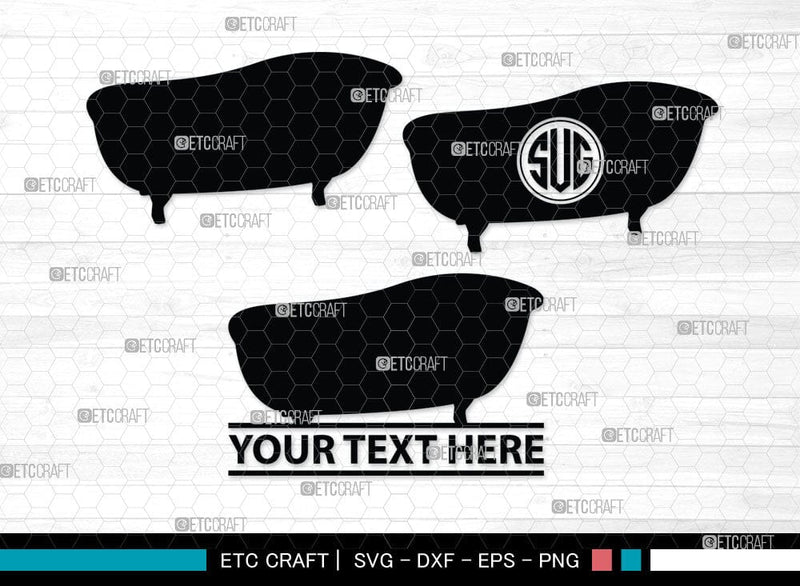 Bath Tub Monogram, Bath Tub Silhouette, Bath Tub Svg, Bathing Svg, Bath ...