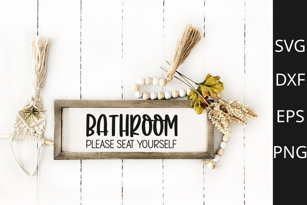 Bathroom sign svg - So Fontsy