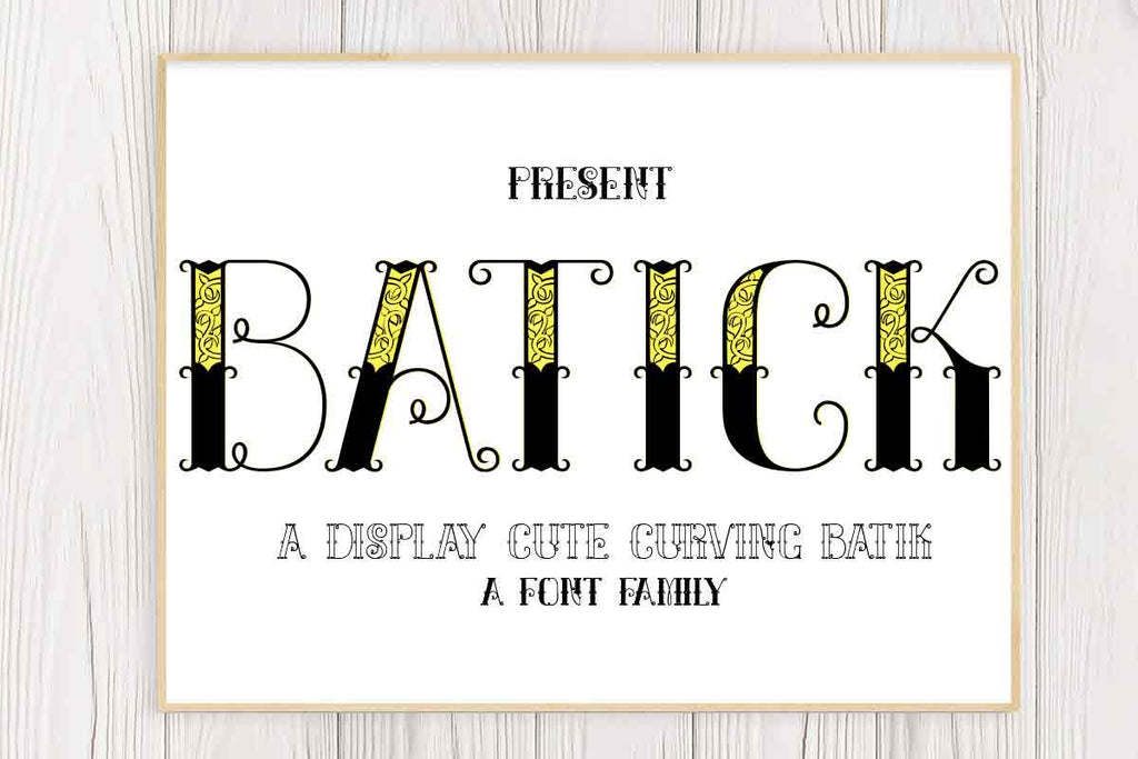 Batick font - So Fontsy
