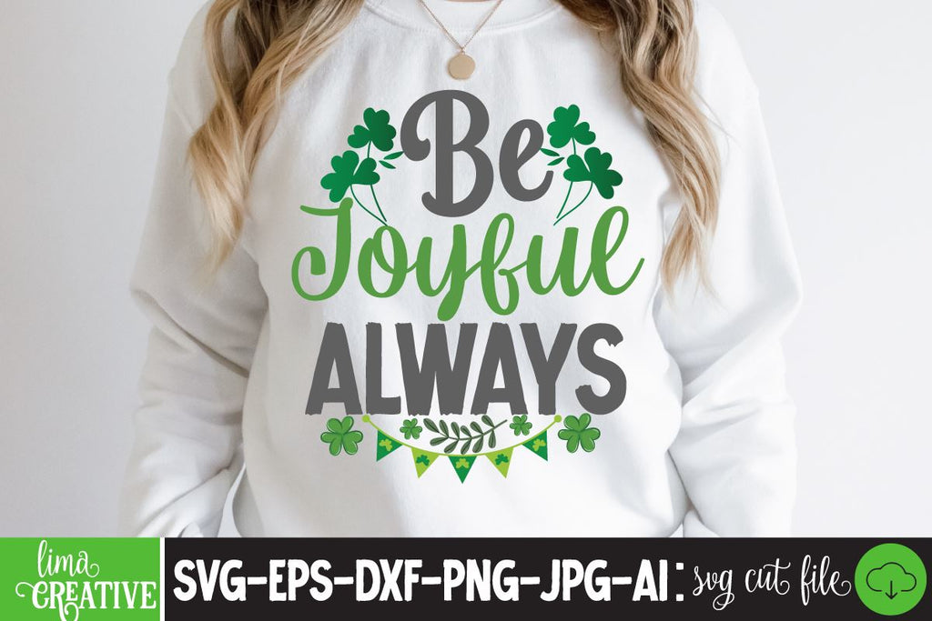 Be Joyful Always SVG Cute File, - So Fontsy