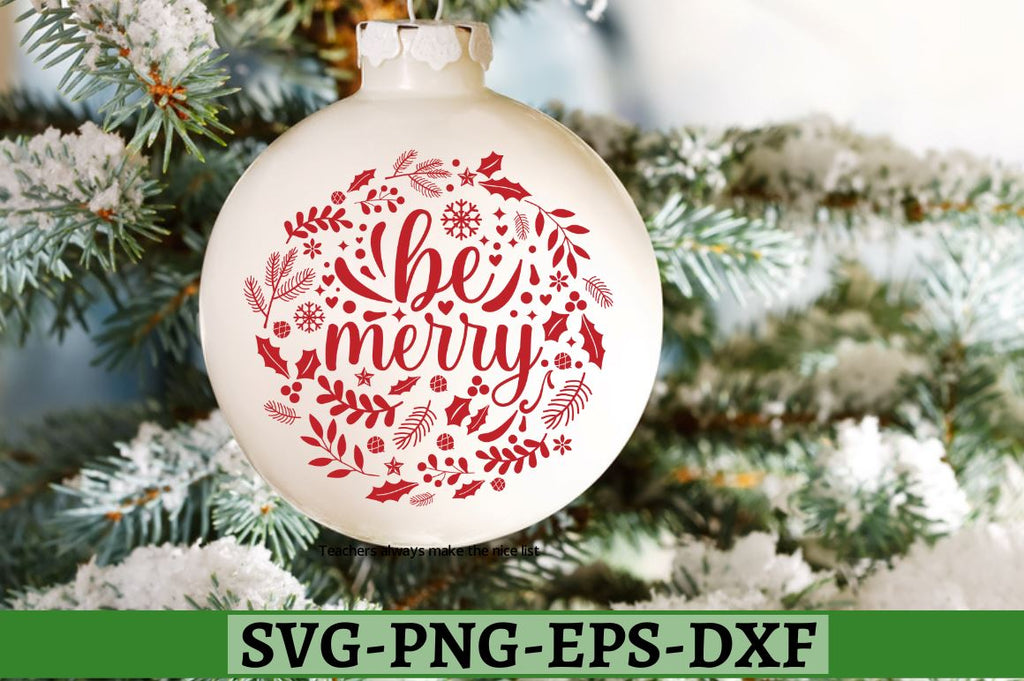 be merry SVG, be merry - So Fontsy