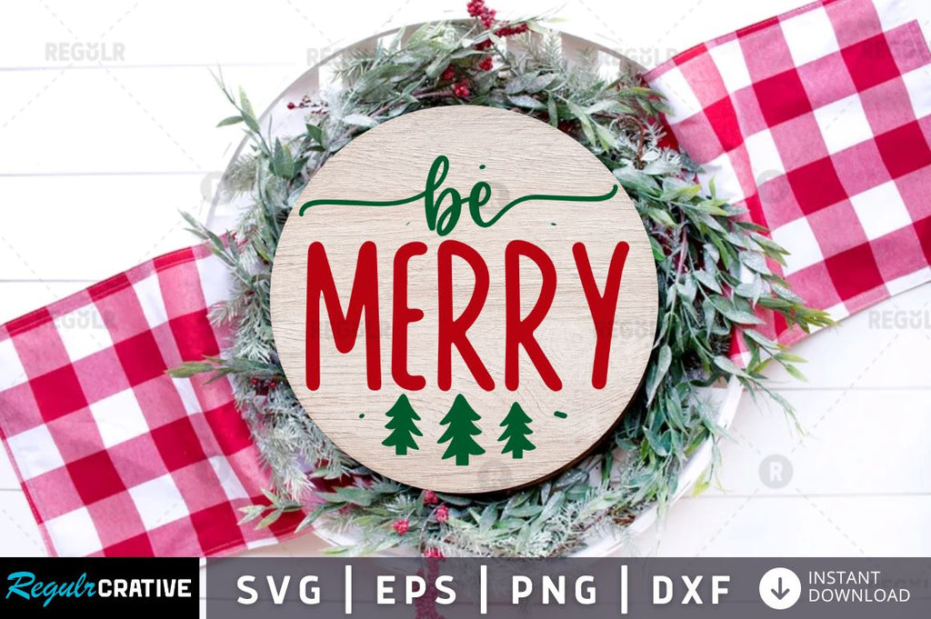 Be merry SVG - So Fontsy
