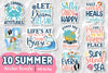 Beach and Summer Printable Sticker Bundle - So Fontsy