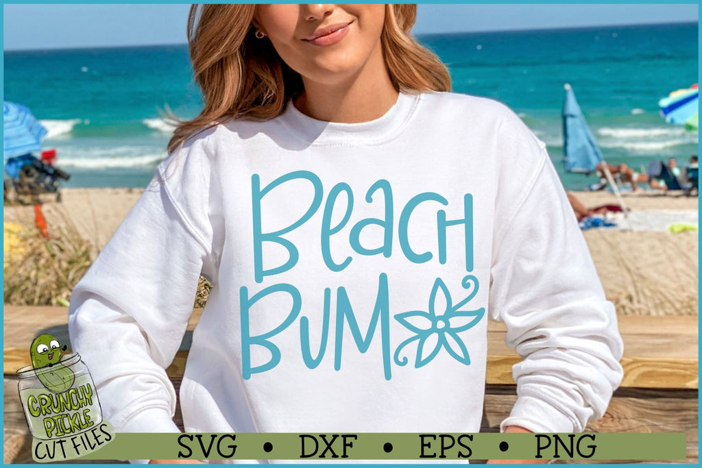 Beach Bum Flower SVG File - So Fontsy