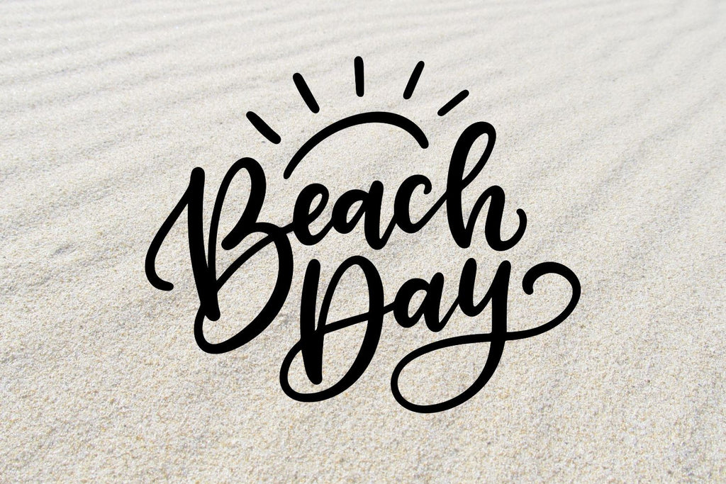 Beach Day SVG, Summer SVG, Hand Lettered - So Fontsy