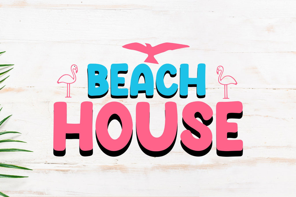 Beach house SVG - So Fontsy