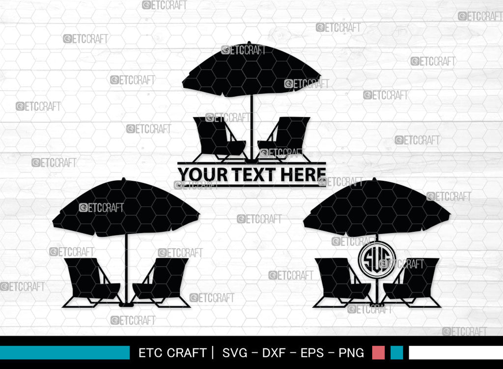 Beach Monogram, Beach Silhouette, Beach SVG, Beach Life Svg, Summer Svg ...