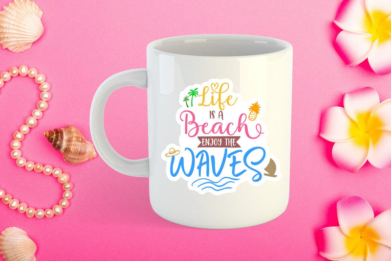 Beach Stickers Bundle I Summer Theme Stickers Bundle - So Fontsy