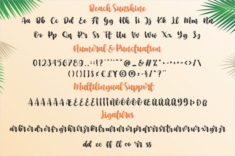 Beach Sunshine - Texture Version - So Fontsy