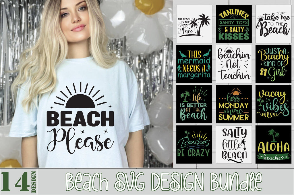 Beach SVG Bundle - So Fontsy
