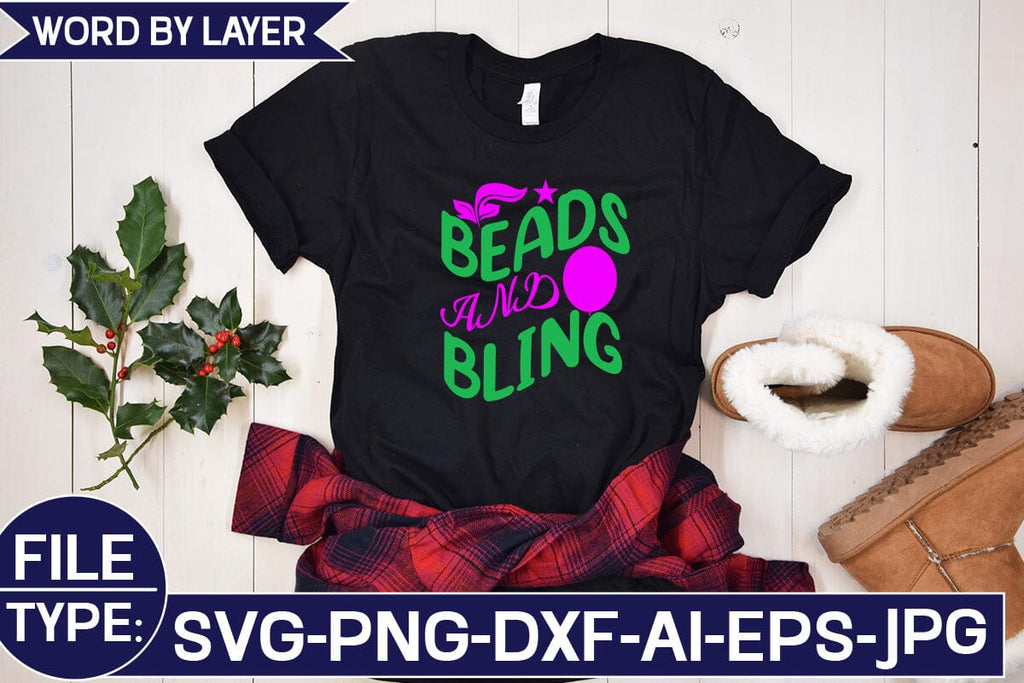 Beads and Bling SVG Cut File - So Fontsy
