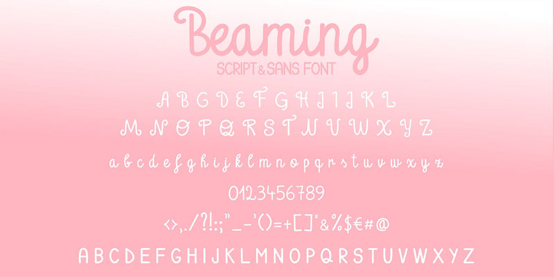 Beaming – A Script & Sans Font Duo - So Fontsy