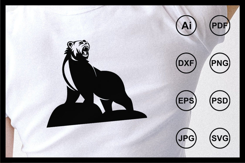 Bear design illustration - So Fontsy