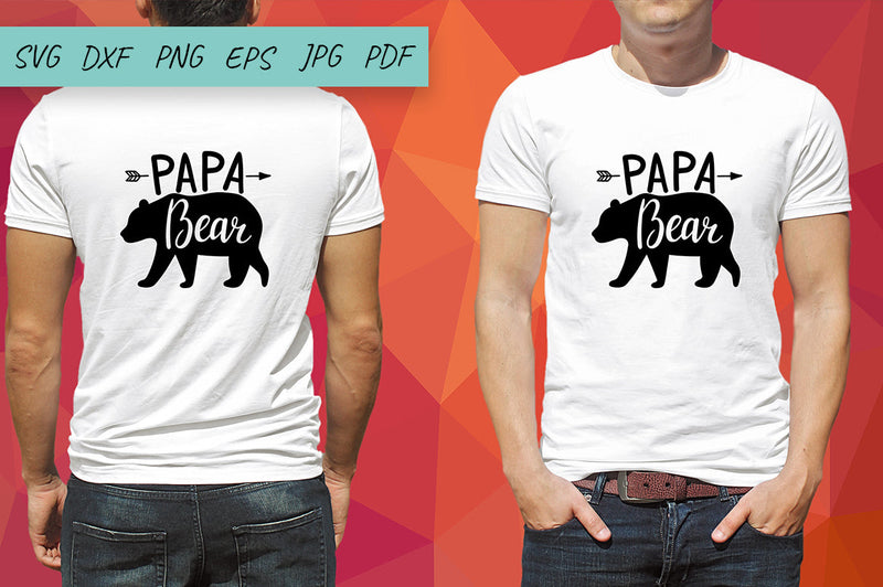 Bear family SVG, Mama bear SVG, Papa bear SVG, Baby bear - So Fontsy