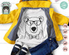 Bear With Glasses Bowtie SVG Cut File - So Fontsy