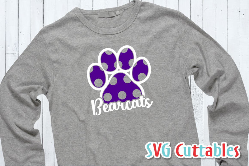 Bearcats Paw Prints - So Fontsy