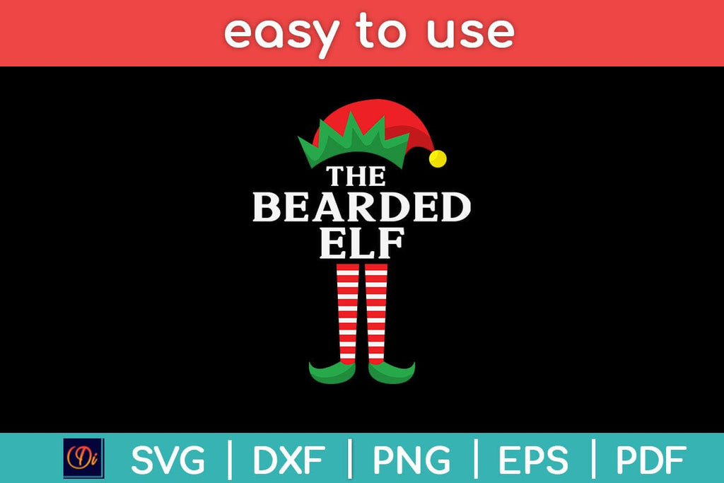 Bearded Elf Matching Family Group Christmas Svg File - So Fontsy