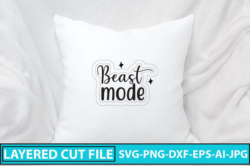 Beast Mode SVG Cut File - So Fontsy