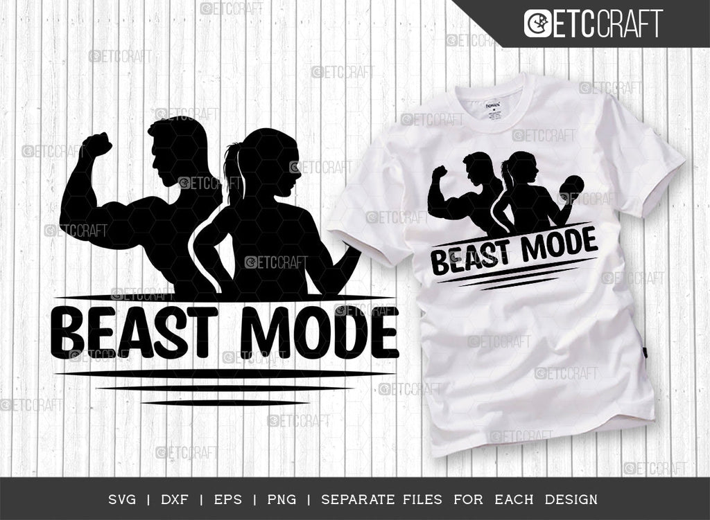 Beast Mode SVG Cut File, Weights Svg, Gym Svg, Fitness Svg, Workout Svg ...