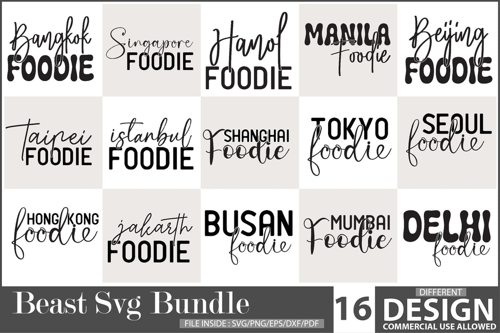 Beast Svg Bundle - So Fontsy