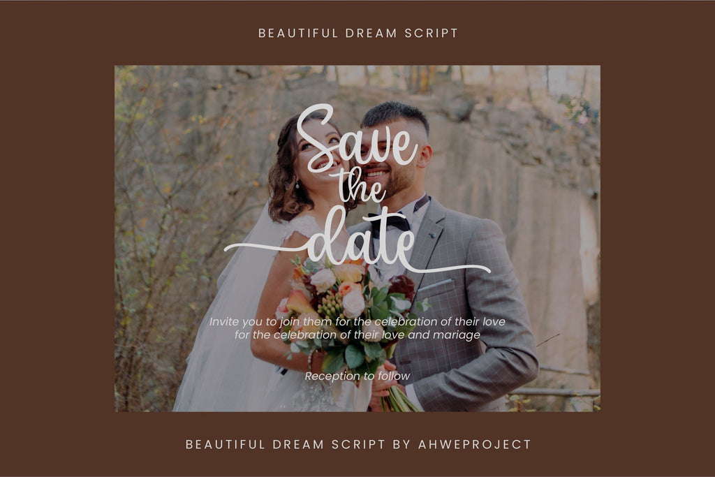 Beautiful Dream - Romantic and Sweet Calligraphy - So Fontsy