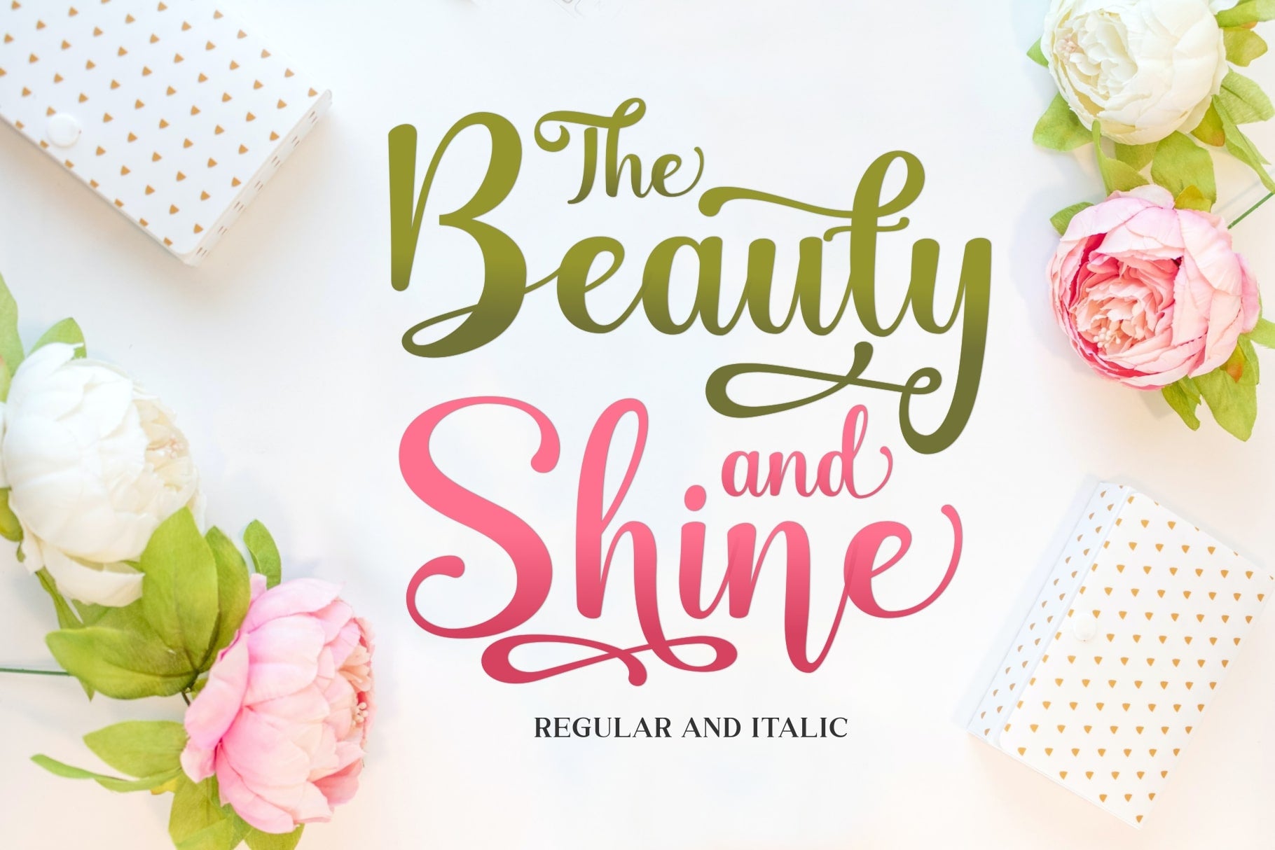 Beauty & Shine / Pretty Script - So Fontsy