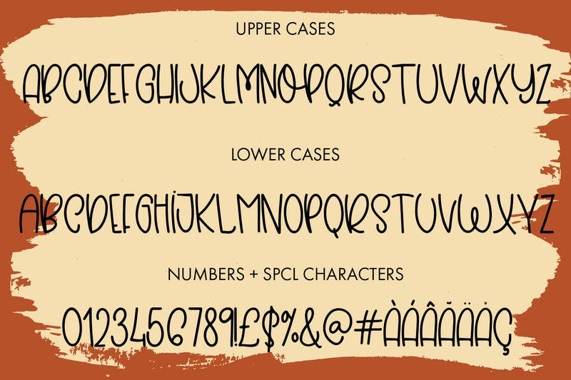 Beaver Moon - Fall Themed Font With Extra Doodles - So Fontsy