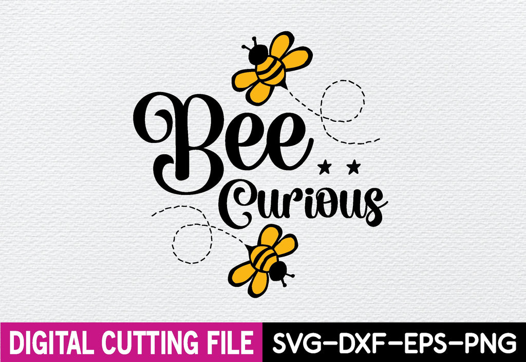 bee curious svg - So Fontsy
