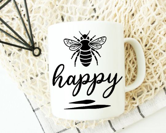 Bee Happy Svg, Teacher SVG Files For Cricut, Be Kind Svg, Inspirational ...