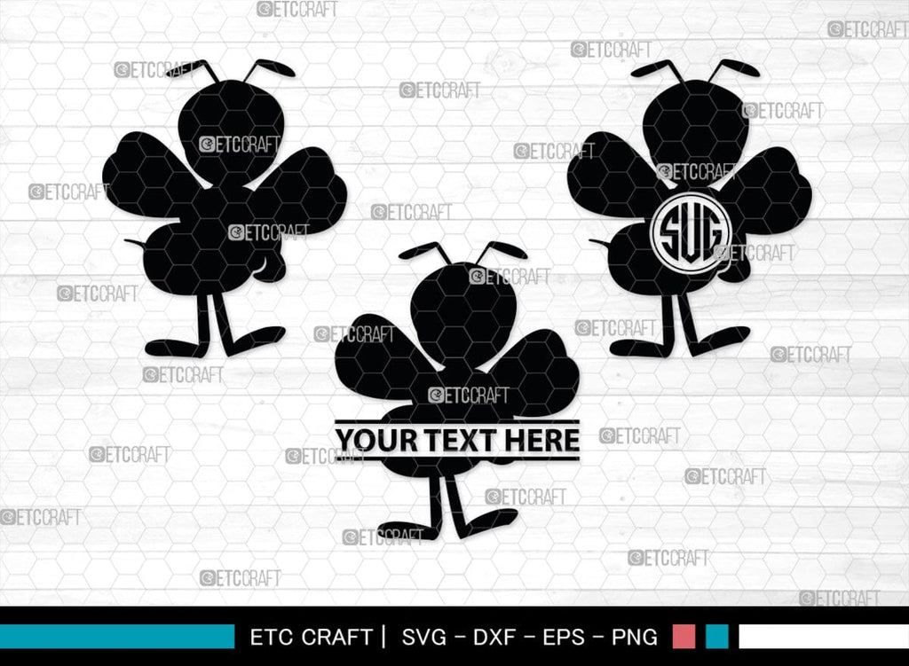 Bee Monogram, Bee Silhouette, Bee SVG, Beehive Svg, Bee Insect Svg ...