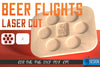 Beer Flights Laser Cut SVG | Beer Holder SVG Design | CNC Files - So Fontsy