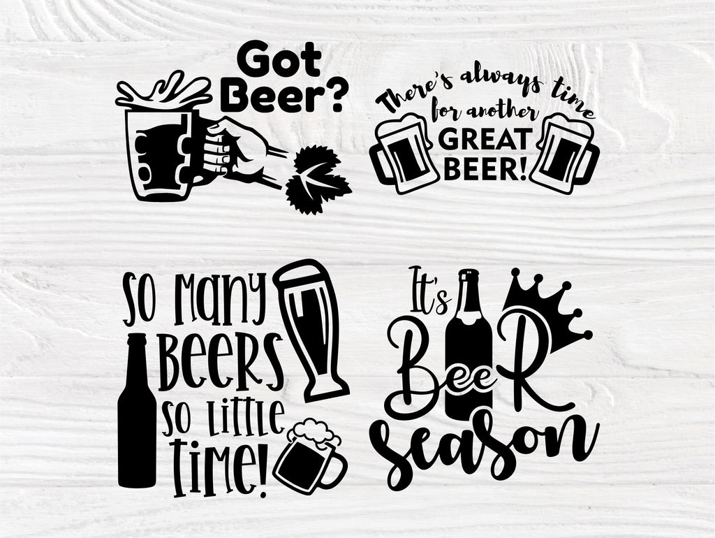 Beer SVG Bundle, Beer Quotes Svg, Beer Cut Files, Svg Cut Files - So Fontsy