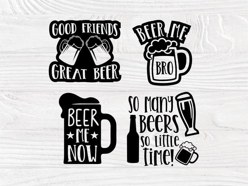 Beer SVG Bundle, Craft Beer Svg, Alcohol Cut Files - So Fontsy