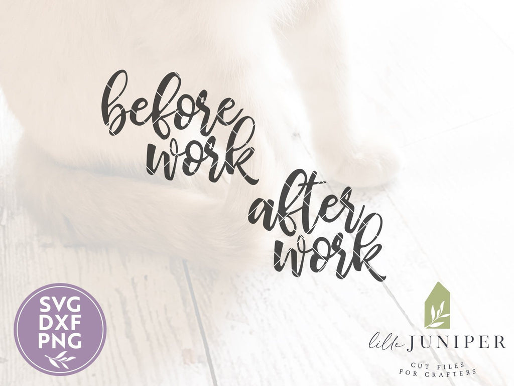 Before Work After Work SVG | Coffee Mug SVG | Wine Glass SVG - So Fontsy