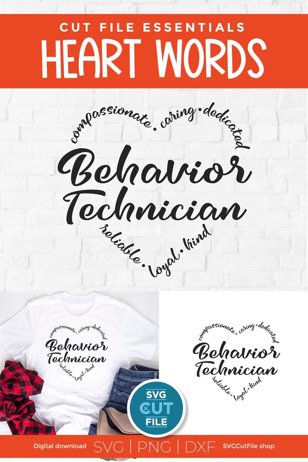 Behavior Technician svg for Cricut or Silhouette - So Fontsy
