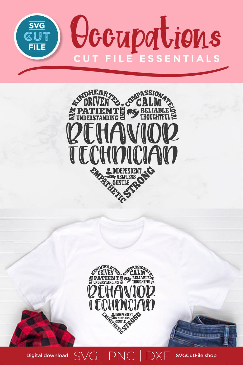 Behavior Technician SVG for Cricut or Silhouette - So Fontsy