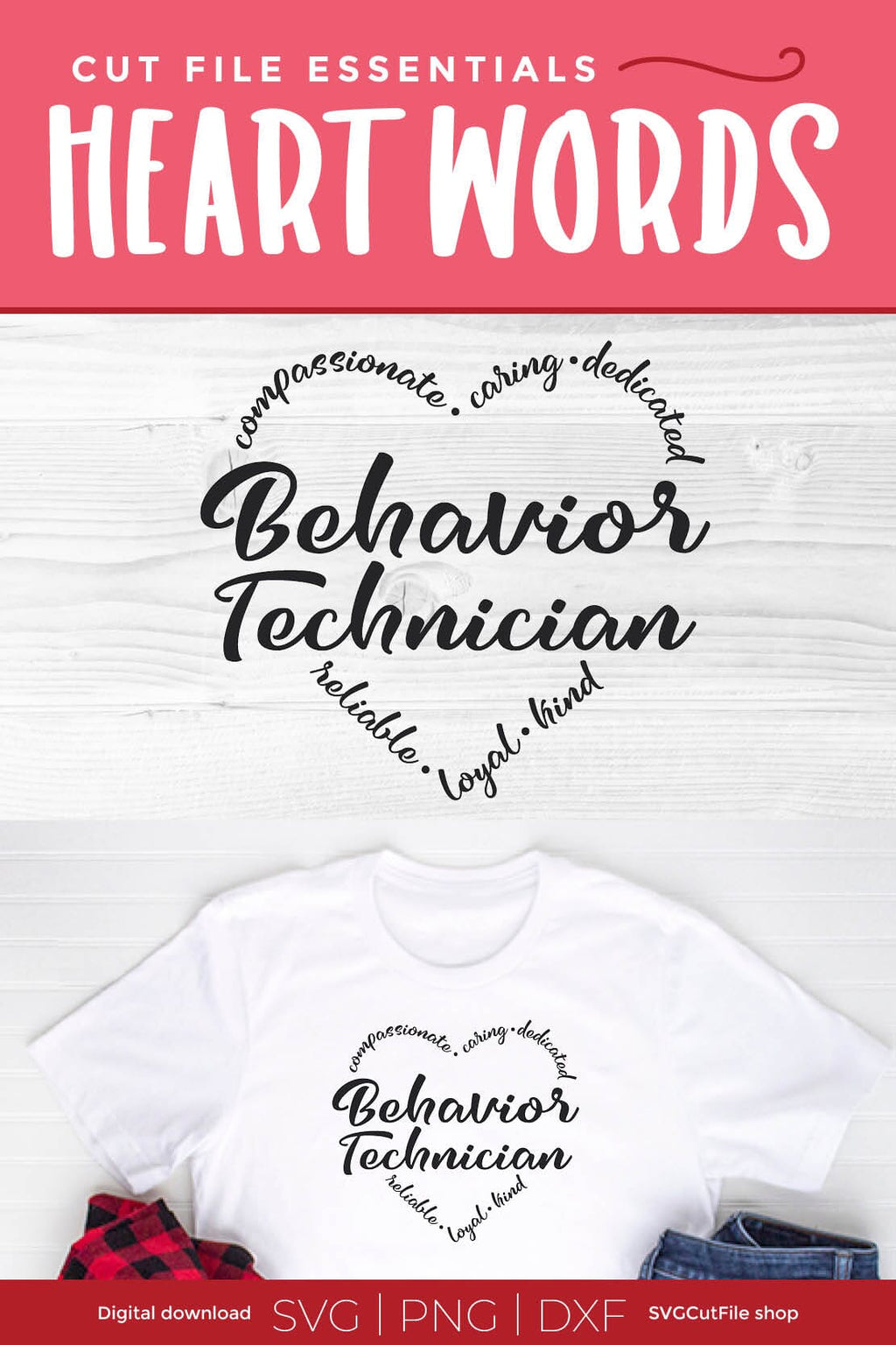 Behavior Technician svg for Cricut or Silhouette - So Fontsy