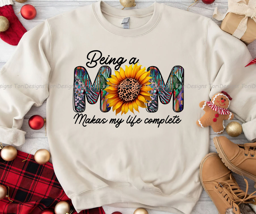 Being a Mom Makas My Life Complete ,Mom Png, Mothers Day PNG, Western ...