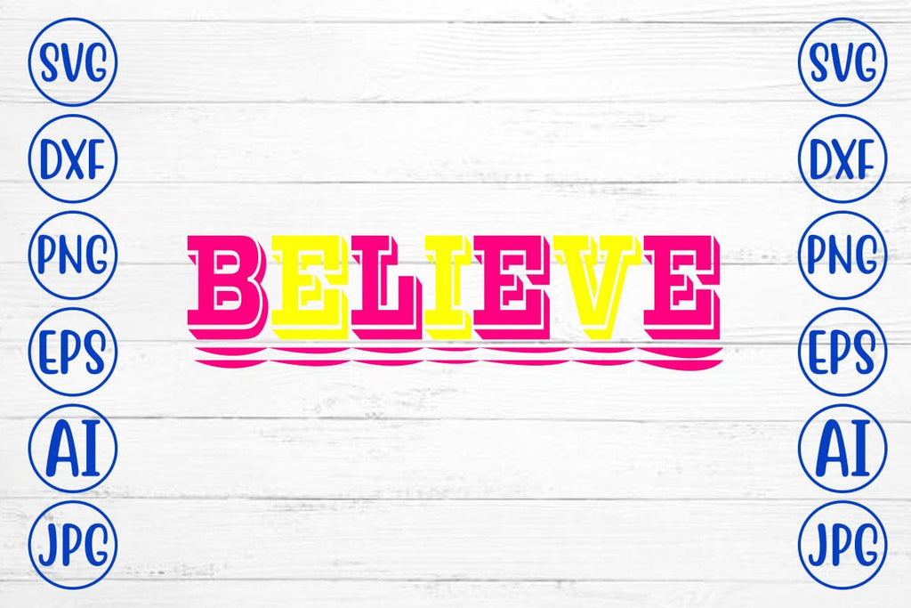 Believe Retro SVG - So Fontsy