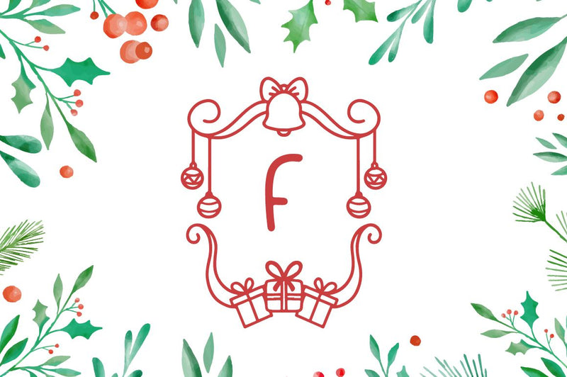 Bell Christmas Monogram - So Fontsy