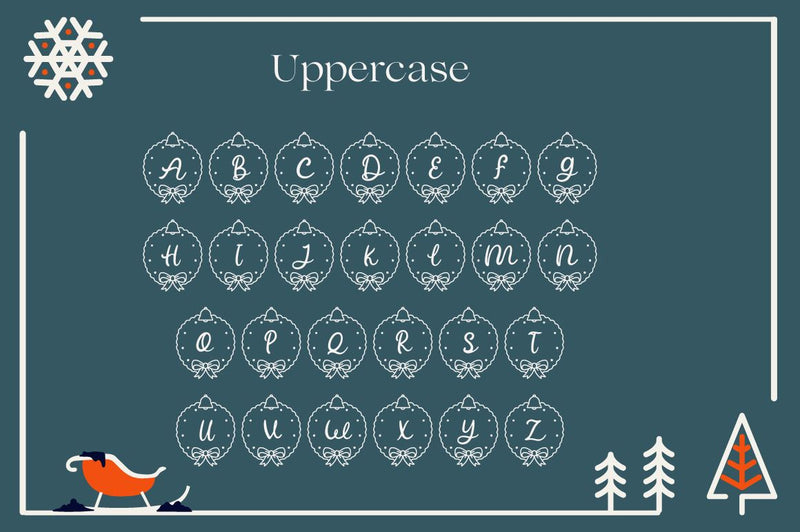 Bellchime Christmas Monogram - So Fontsy